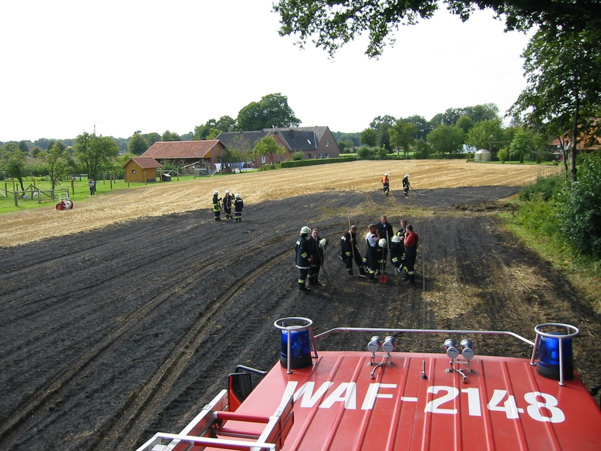Freiwillige Feuerwehr Telgte: 24.8., Flächenbrand